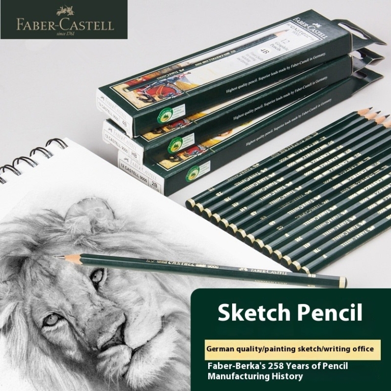 Faber Castel Graphite Pencil 9000 12pcs – 4B - Sayari